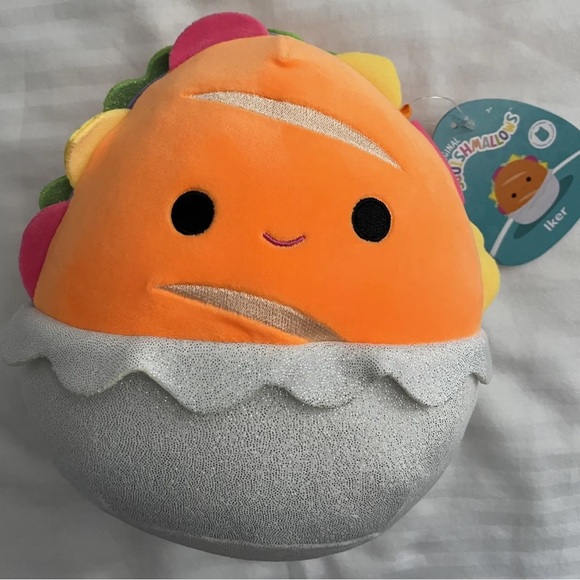 Squishmallows | Toys | Rare Squishmallow 8 Iker The Neon Hoagie ...